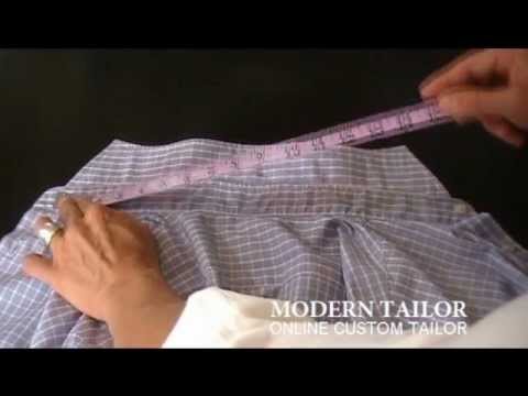 How to Measure a Shirt - Collar - YouTube