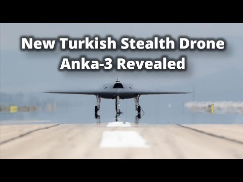 New Turkish Stealth Drone Anka-3 Revealed - YouTube