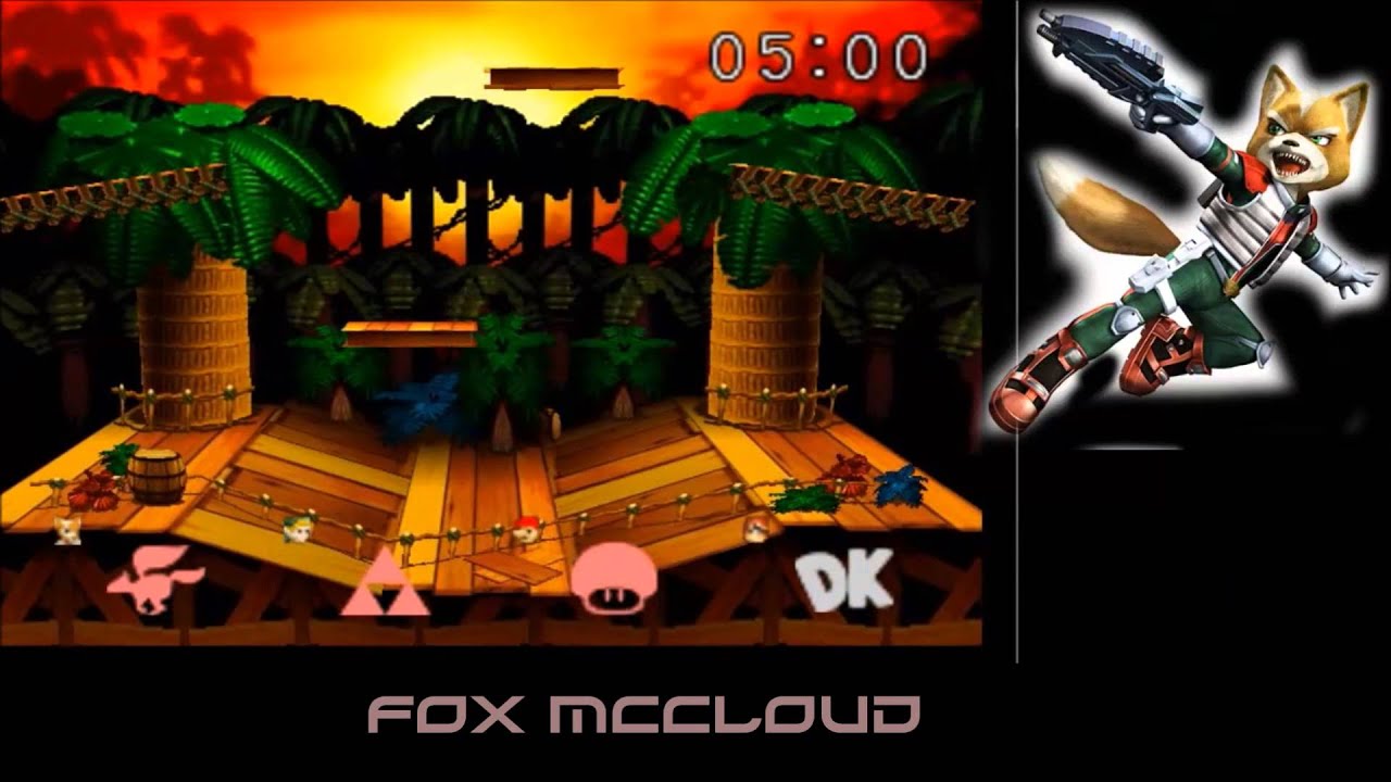 Super Smash Bros (N64) - Fox McCloud - YouTube