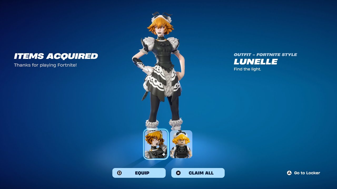 How To Get Lunelle Skin for FREE In Fortnite! (Unlocked LEGO Lunelle ...