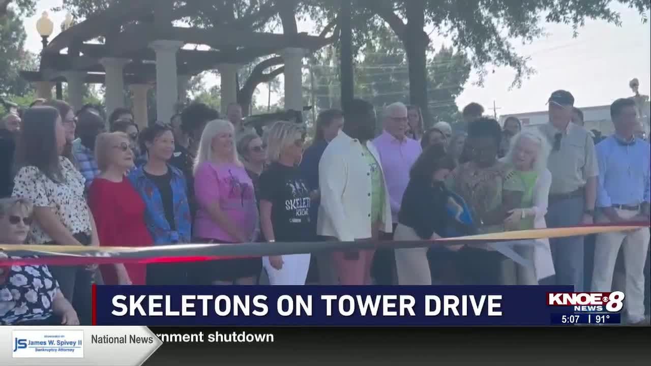 Tower Drive is decorated for a scare this spooky season - YouTube