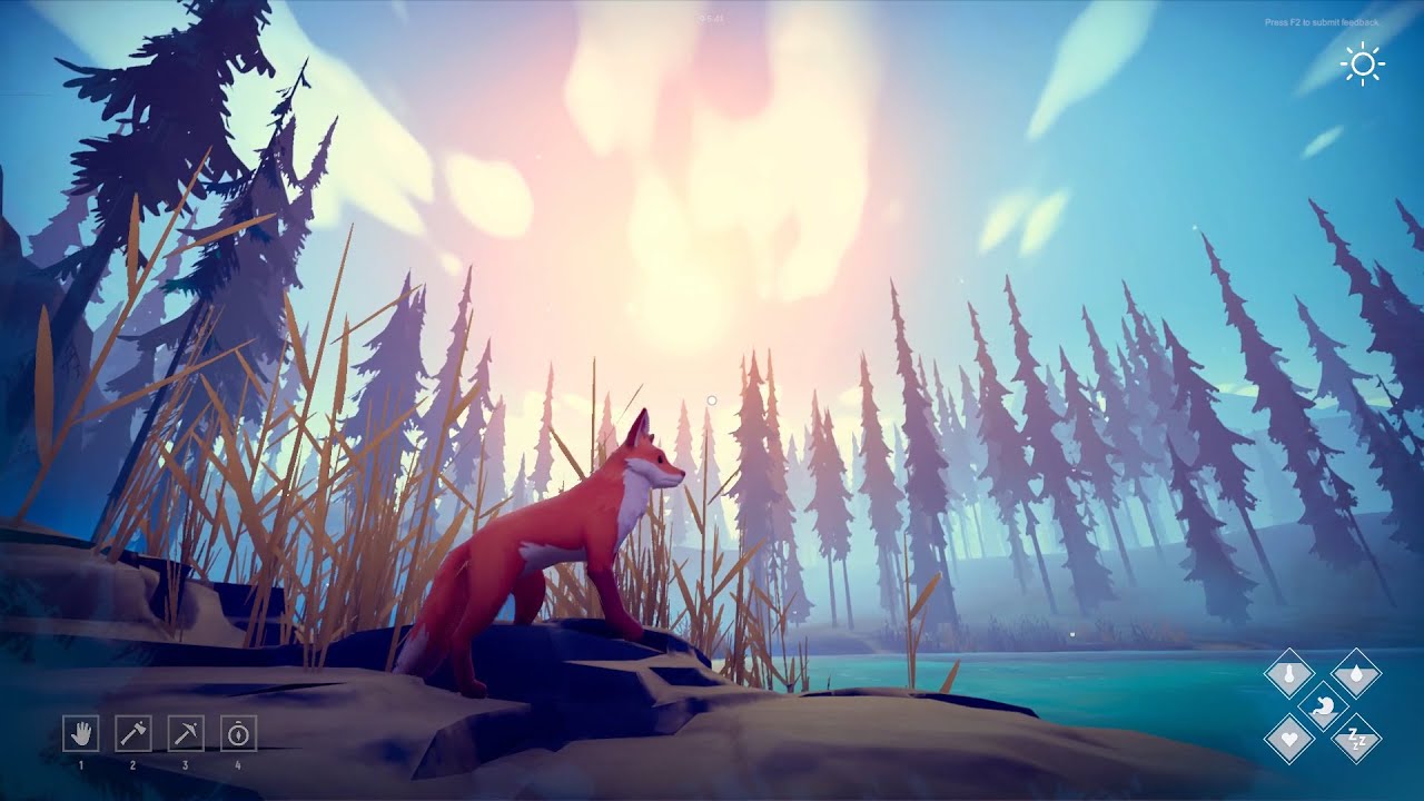 Among Trees - gameplay 4 | Nový přítel liška, rybaření a hlad | A new ...