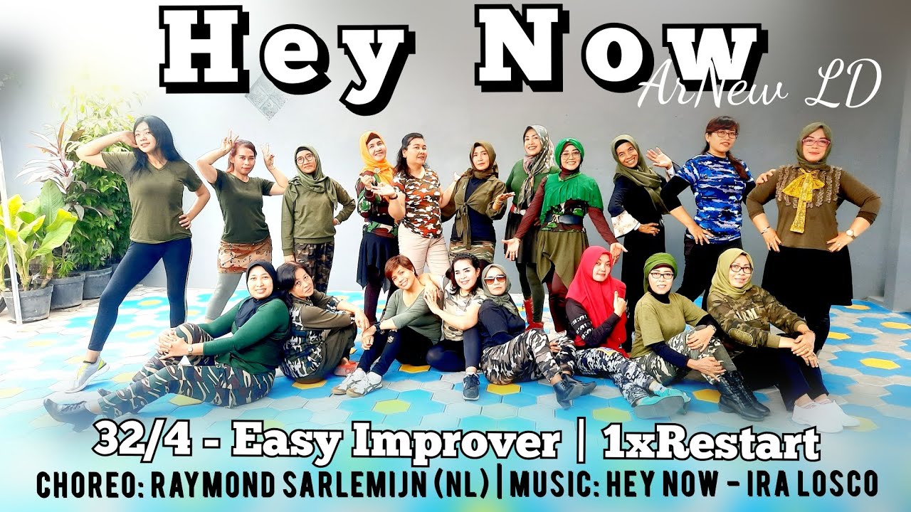 Hey Now Line Dance | Easy Improver | @Raymondsarlemijn (NL) - YouTube