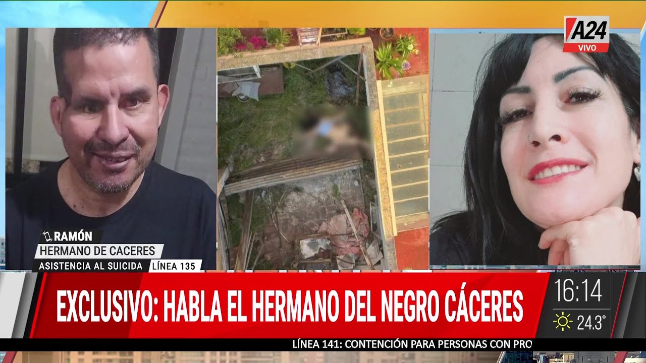 📢 EXCLUSIVO HABLA EL HERMANO DEL "NEGRO" CÁCERES - YouTube