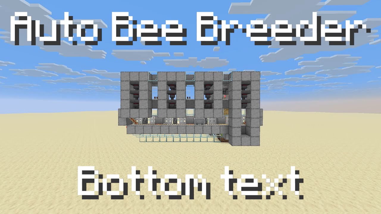 Minecraft Auto Bee Breeder 1.21+ - YouTube