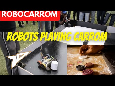 Robots playing carrom | MIT alandi | Team Dhruv | robocarrom | Robotics ...