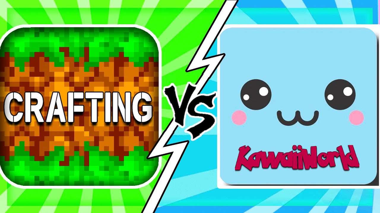 Crafting and Building vs Kawaii World || Kawaii Craft vs Crafting and ...