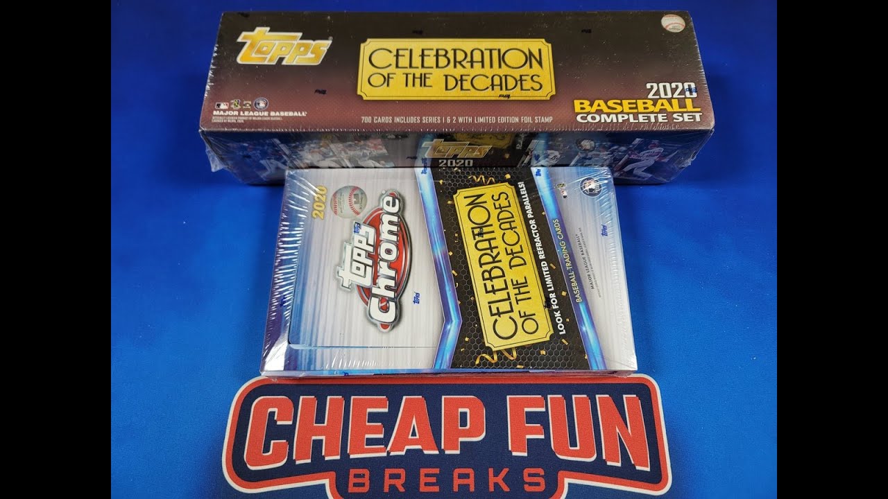 2020 Topps Baseball Complete Set Celebrations of the Decade - YouTube