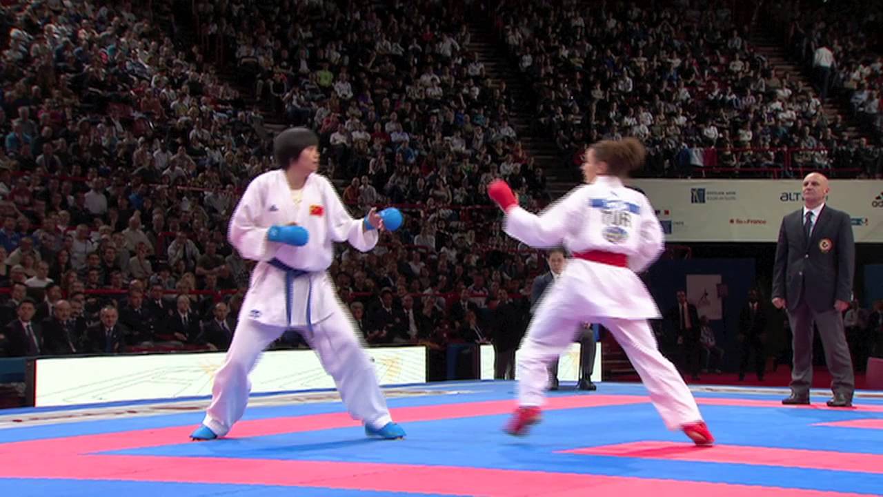 (2/2) Bronze Female Team Kumite Turkey vs China. WKF World Karate ...