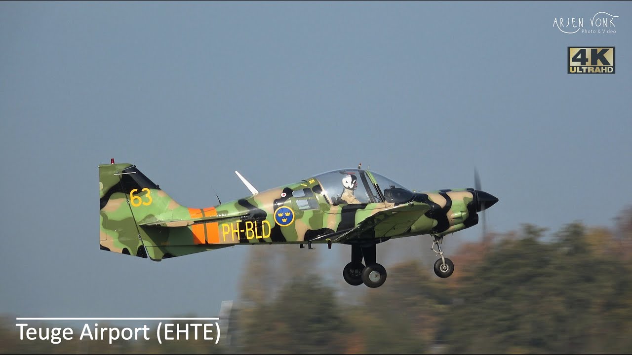 Plane Spotting at Teuge Airport (EHTE) 06-11-2020 : 30 minutes of ...