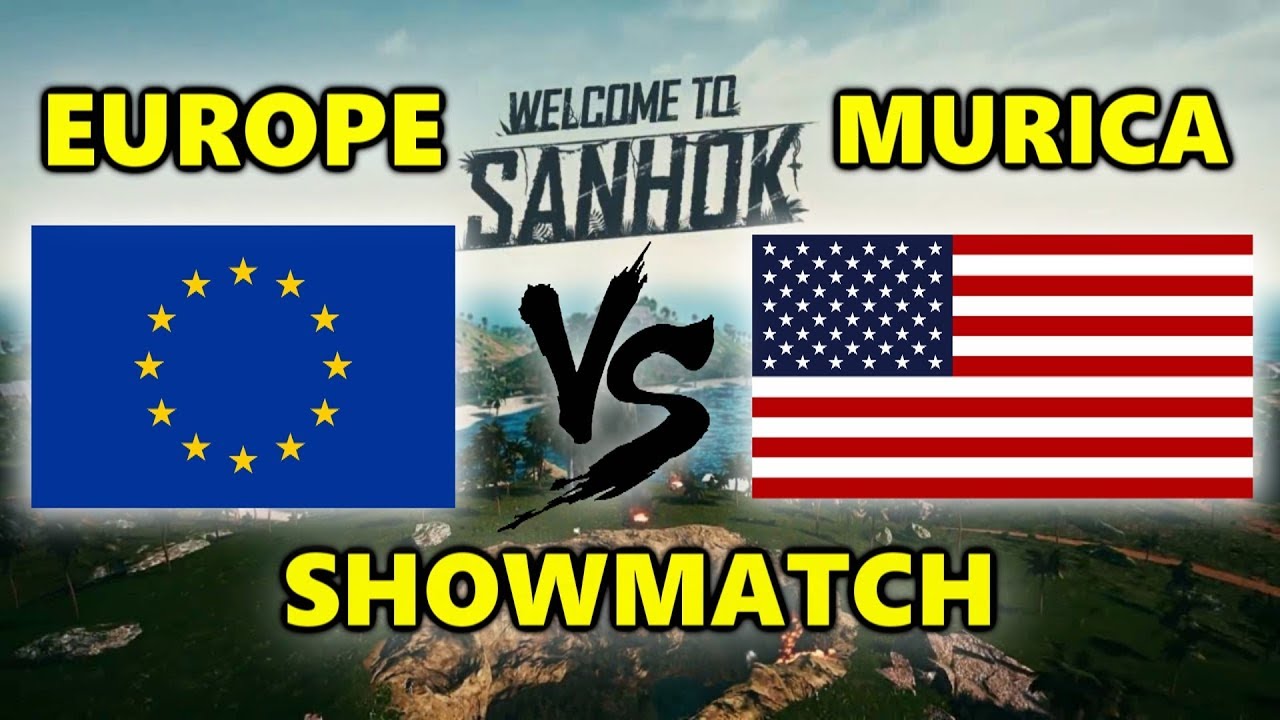EUROPE vs MURICA - 32vs32 - PUBG GLL SHOWMATCH 3 - YouTube