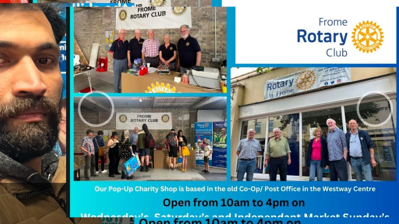 Rotary charity shops/charity founding - YouTube