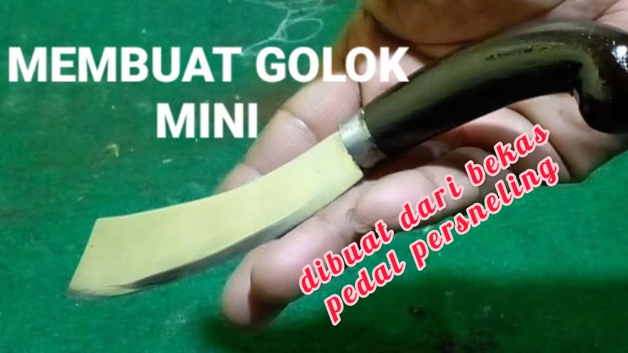 belajar membuat golok mini - YouTube