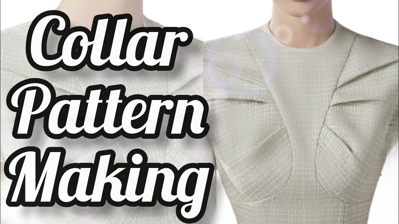 Collar design pattern making for sewing - YouTube