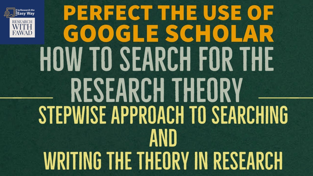 How to Search a Research Theory and Build a Story? - YouTube