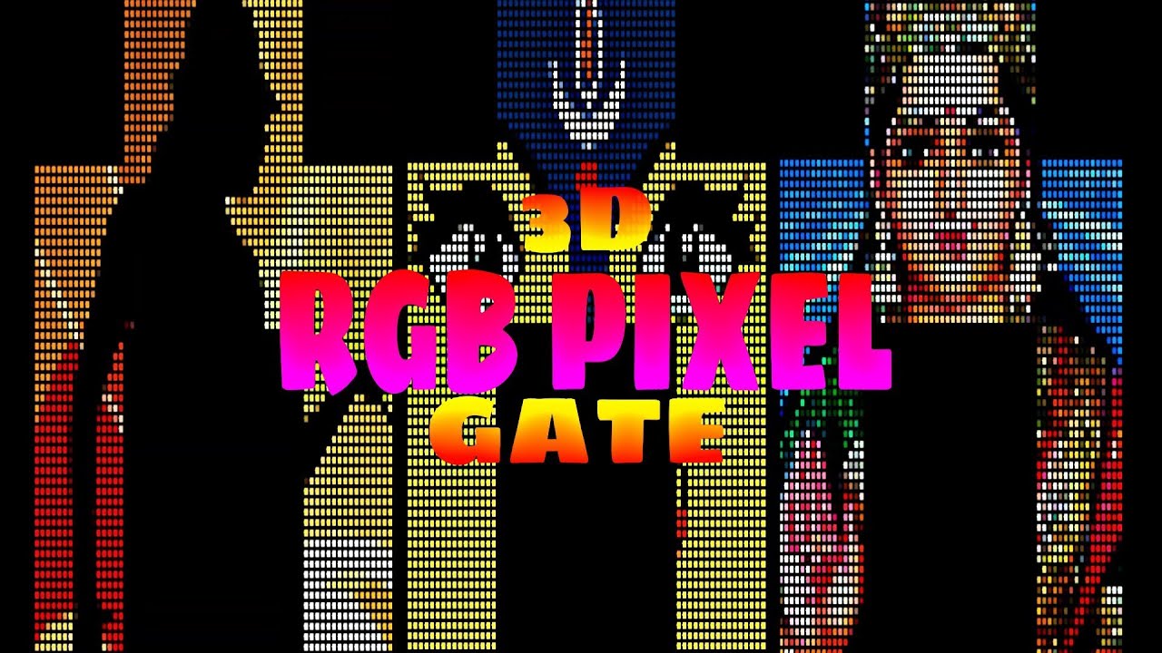 3D RGB PIXEL ANIMATION GATE (PROGRAM) T-8000 .BUYING LINK IN ...