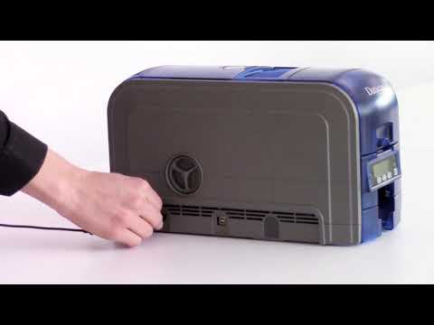 Powering on the Card Printer SD160 and SD260 - YouTube
