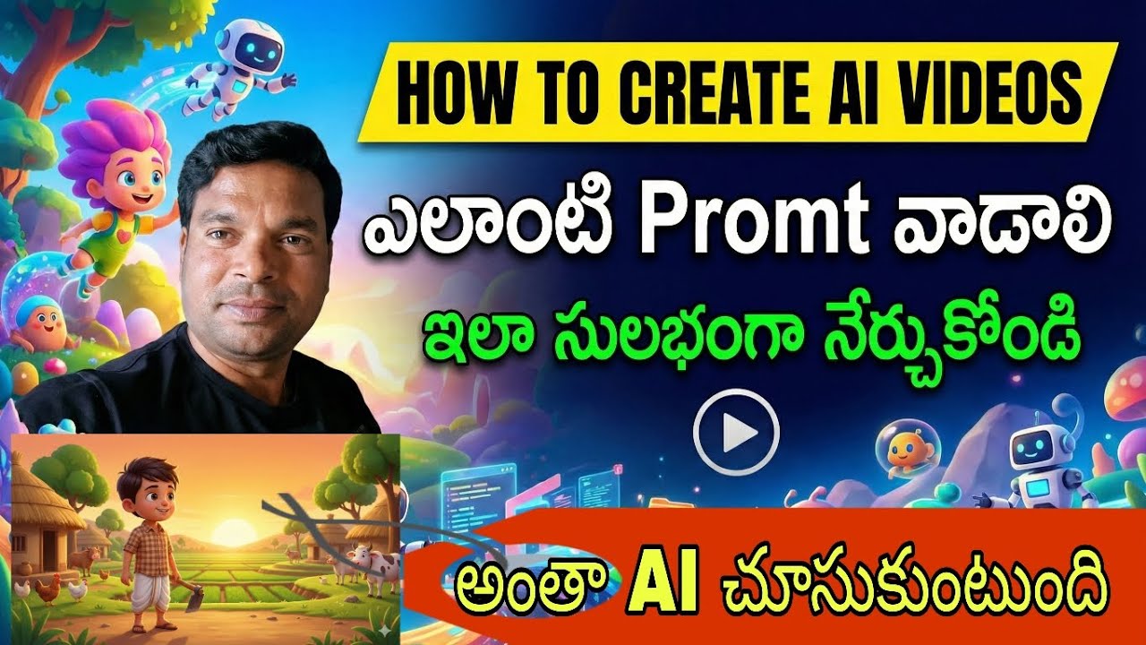 How to create AI videos |ఎలాంటి promt వాడాలి - YouTube