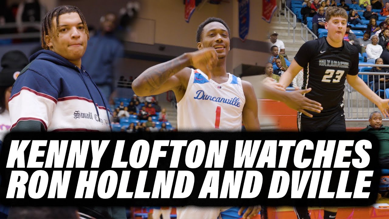 Kenny Lofton Jr Watches Ron Holland and Ducanville vs Parker Jefferson ...