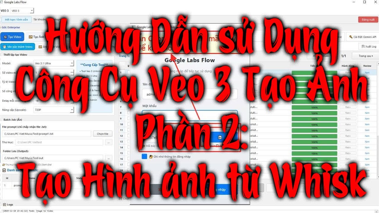 (New) Hướng Dẫn Sử Dụng Công Cụ Ve0 3.1 | PHẦN 2: Tạo Ảnh Whisk. - YouTube