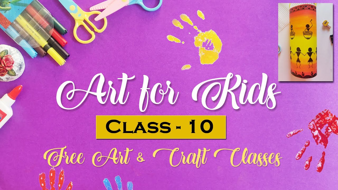 CLASS 10 | Warli Art | Indian Folk Art | Easy Tutorial & DIY Lamp ...