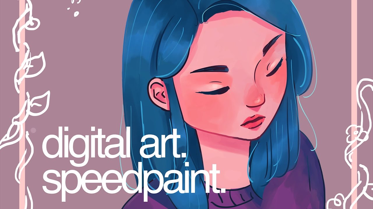 digital art speedpaint (manga studio) - YouTube