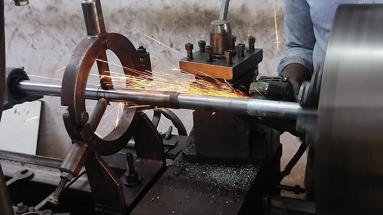 3.5 Meter long shaft turning - YouTube