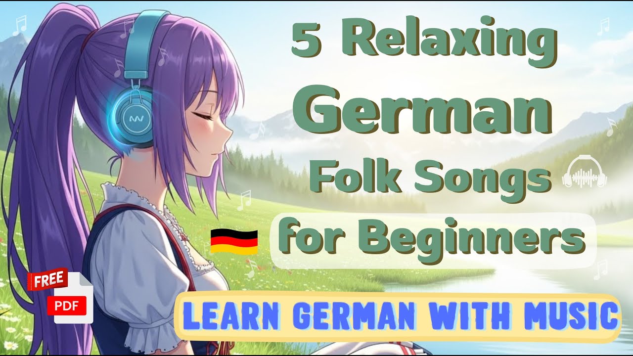 5 Relaxing German Folk Songs for Beginners (A1–B1)🎵 |📝 Learn German ...