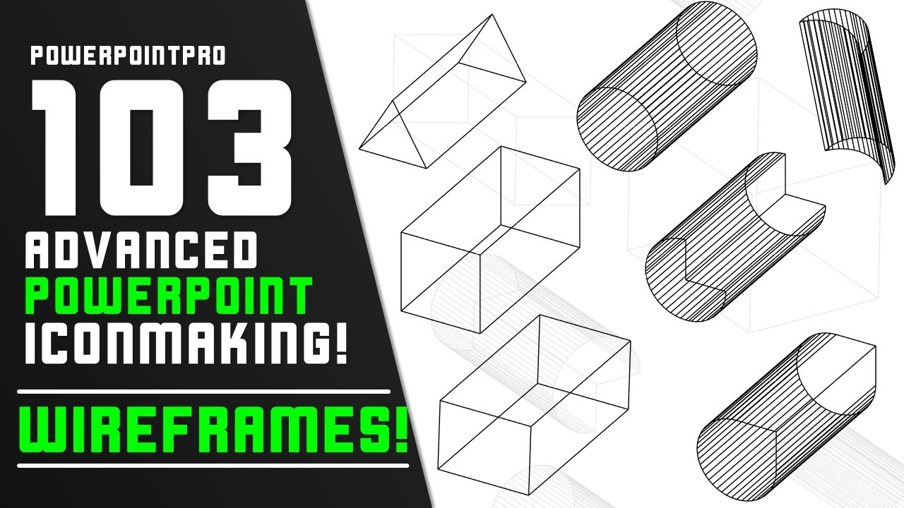 Wireframes! Advanced PowerPoint Icon making Tutorial! (Microsoft ...