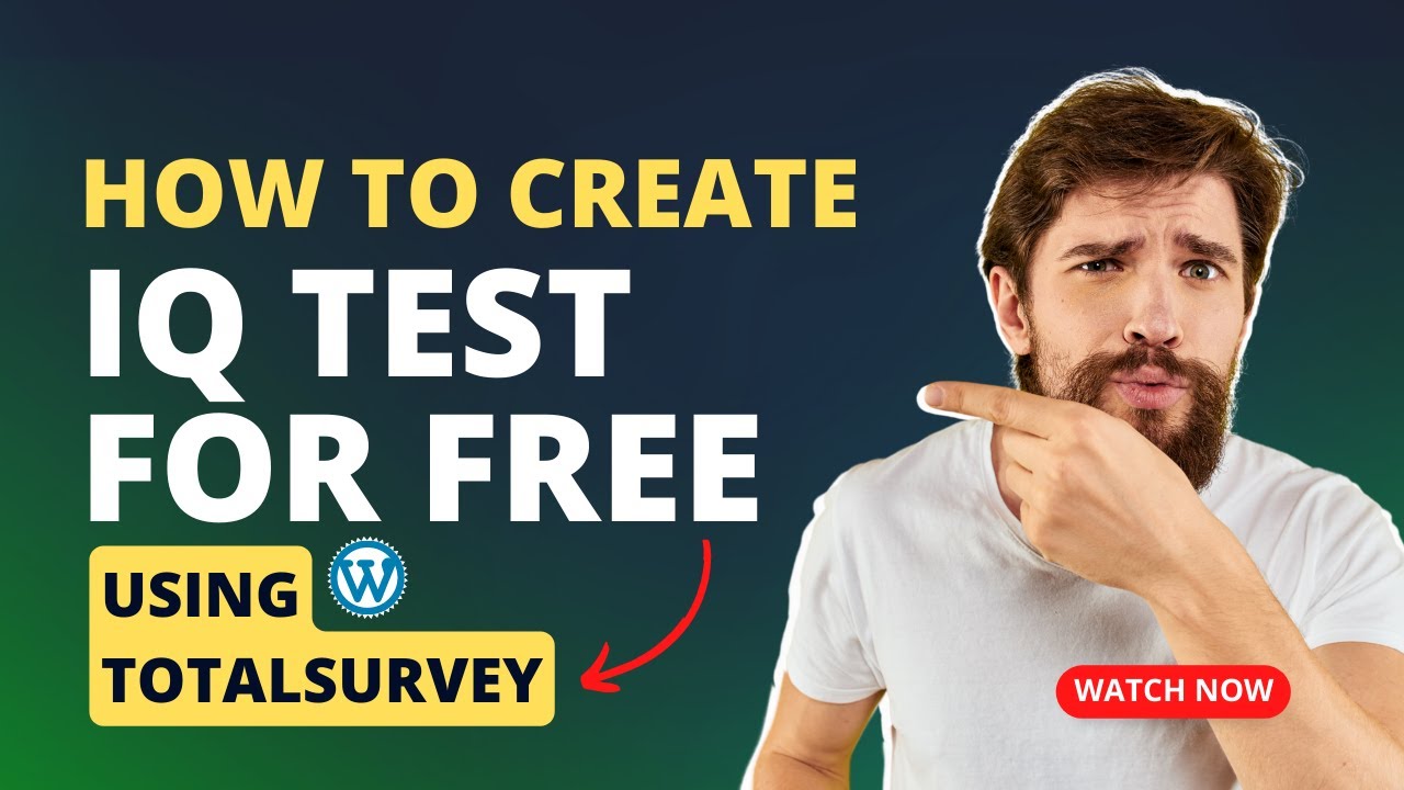 Create a free IQ test on your website using TotalSurvey Wordpress ...