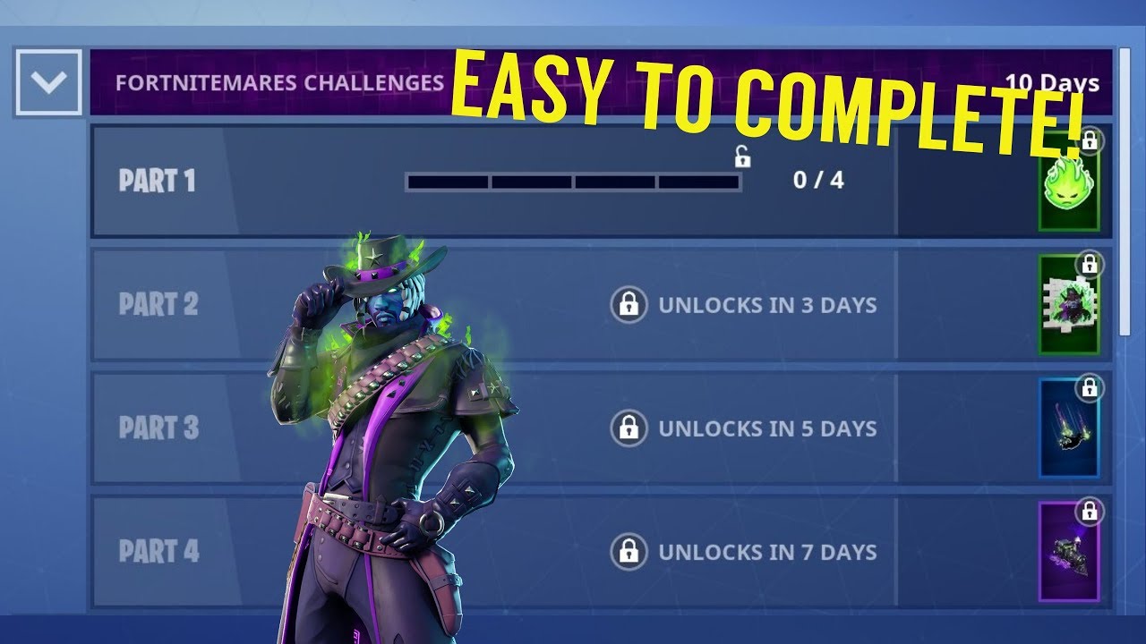 How To Complete The "FORTNITEMARES CHALLENGES" In (Fortnite Battle ...