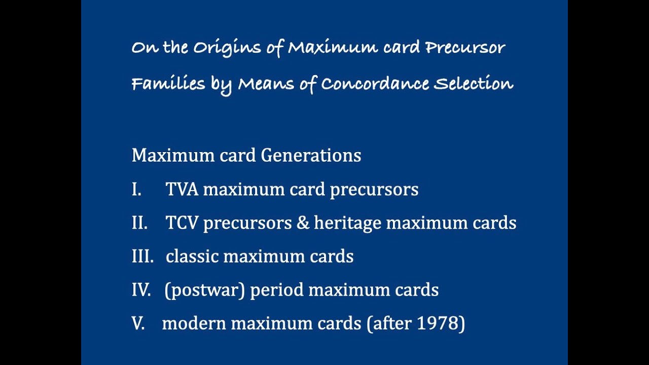 On The Origins Of Maximum Card Precursor Families By Means Of on-the-origins-of-maximum-card-precursor-families-by-means-of
