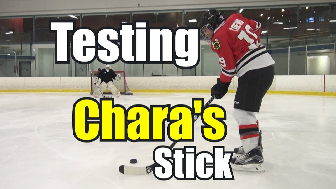Beer Leaguers try using Chara's Stick - YouTube