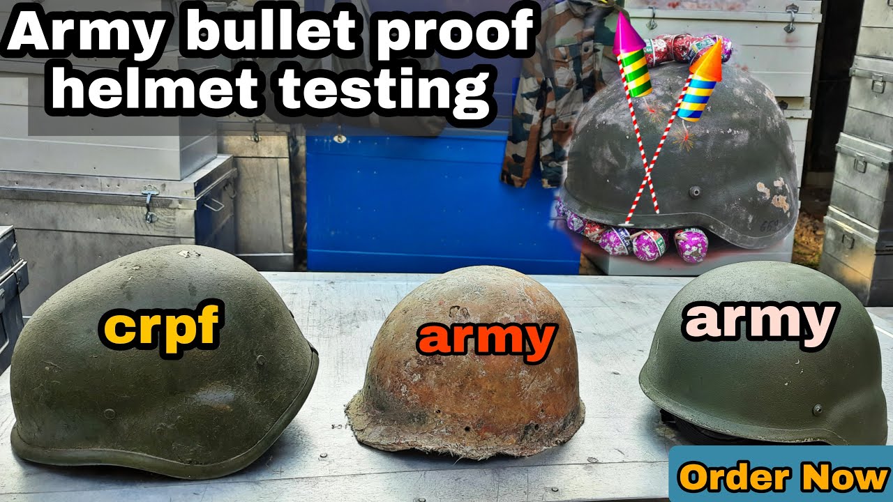 Orignal Indian Army Bullet Proof Helmet Testing | Army Store - YouTube