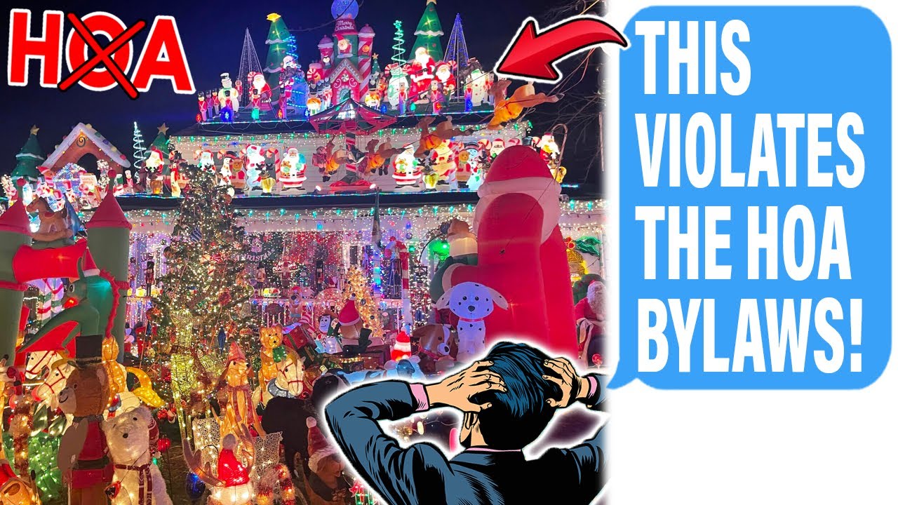 HOA Claims My Christmas Lights Violate HOA Bylaws & SUED Me! - YouTube