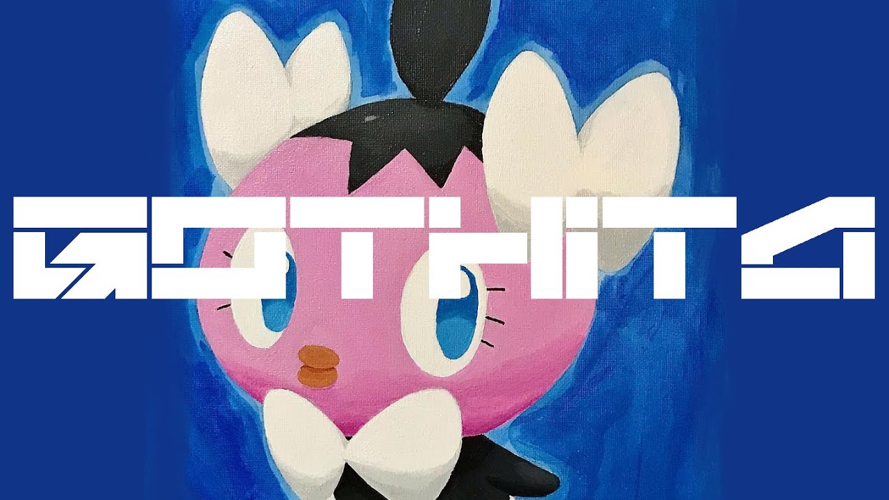 Pintura en acrílico de Pokémon Gothita. - YouTube