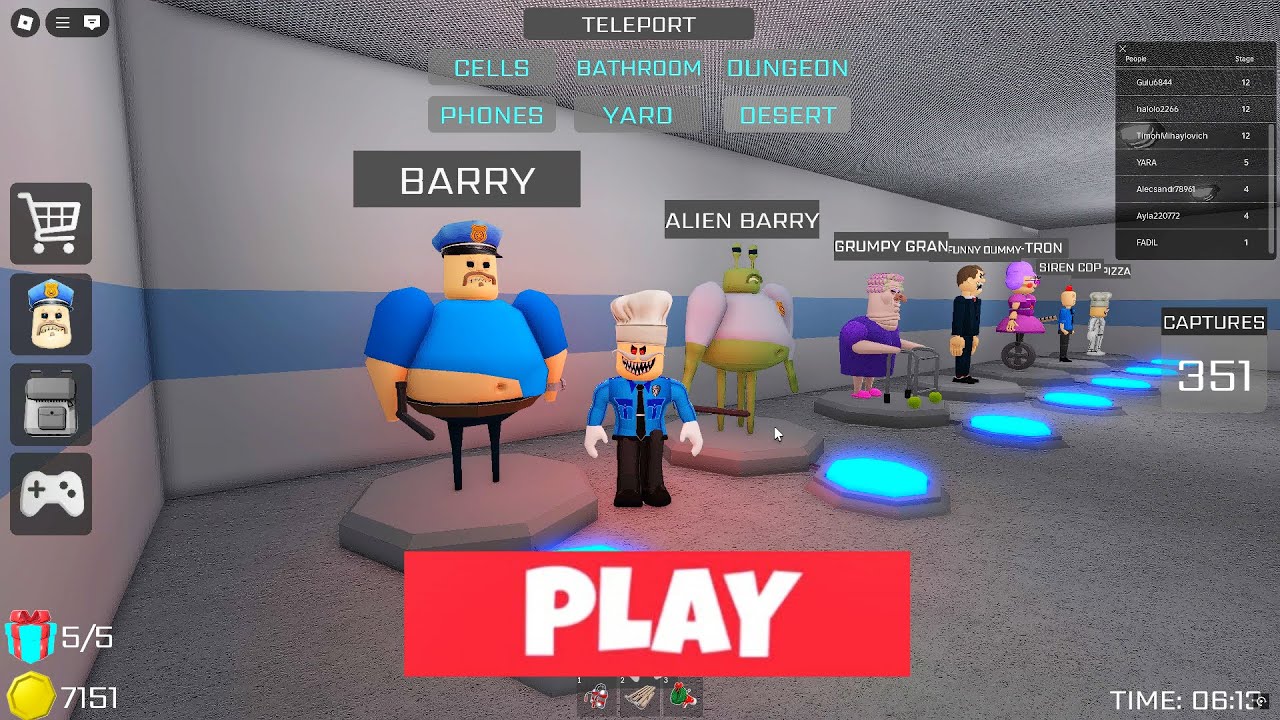🔴LIVE | PLAYING As All NEW Barry MORPHS And USING POWERS ROBLOX BARRY'S ...