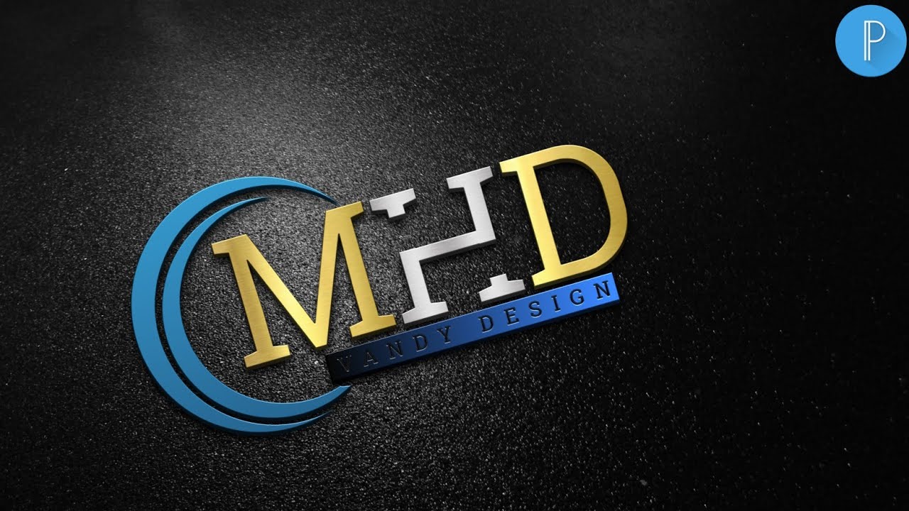 M H D texture style logo design-Pixellab tutorial[Vandy Design] - YouTube