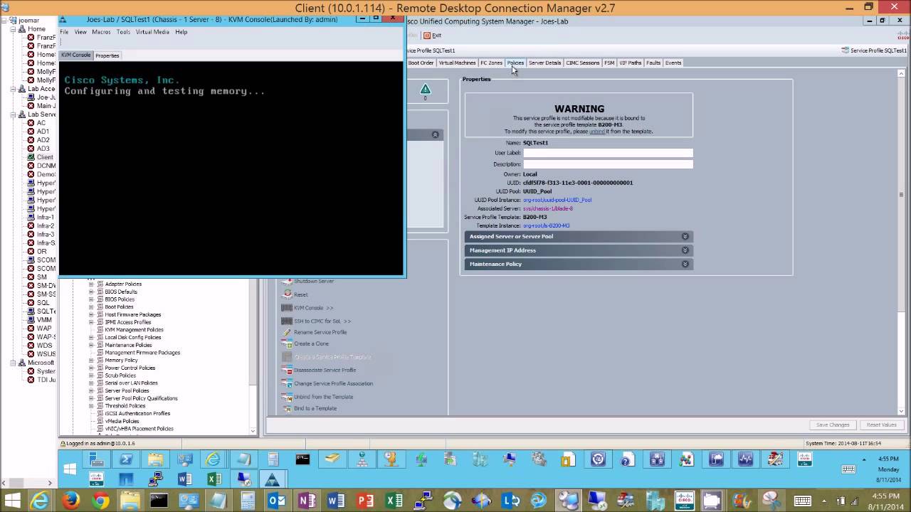Blade failure and recovery with UCS stateless computing - YouTube