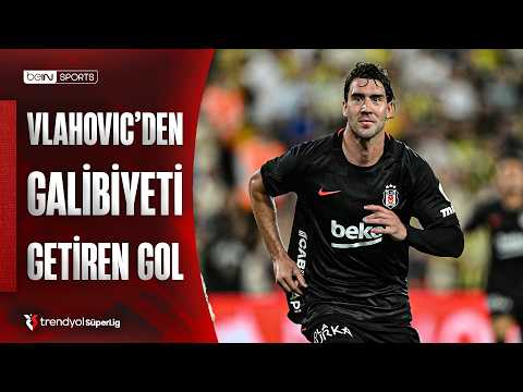⚫️⚪️ Orkun Kökçü’nün asisti, Dusan Vlahovic’in galibiyeti getiren golü! | Fenerbahçe - Beşiktaş