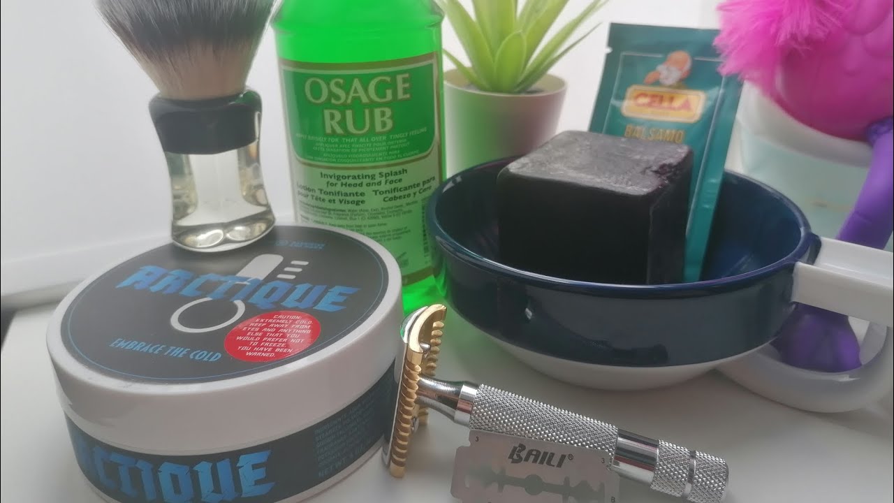 Open comb shave | Cella blue balm - YouTube