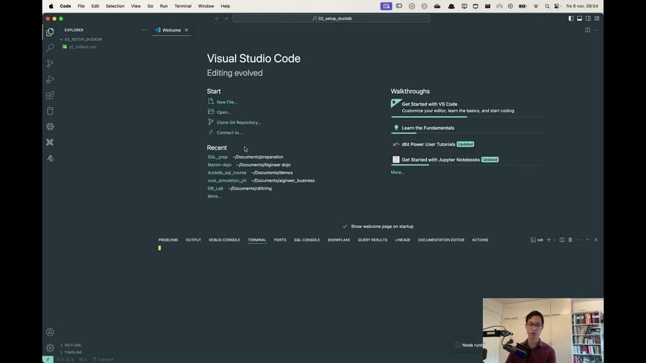 DuckDB CLI to ingest data from csv file - YouTube