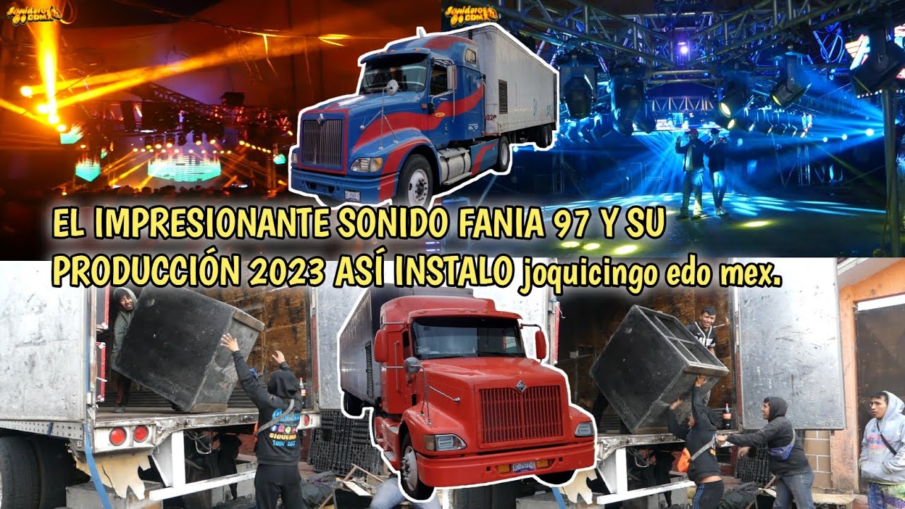 llegaron tarde pero rápido armaron el impresionante equipo de sonido ...