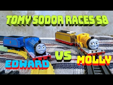 Tomy Sodor Races: Edward vs Molly S8 Round 1, Race 6! - YouTube