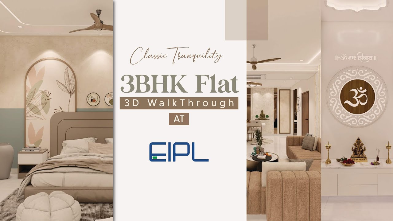 Classic Tranquility 3BHK Interior Design | EIPL Cornerstone | Manikonda ...
