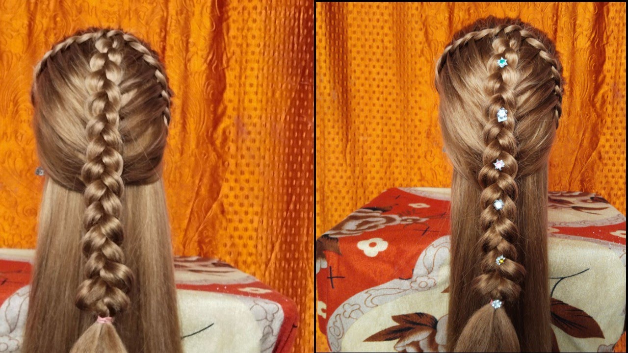 choti hair style. open hair choti - YouTube