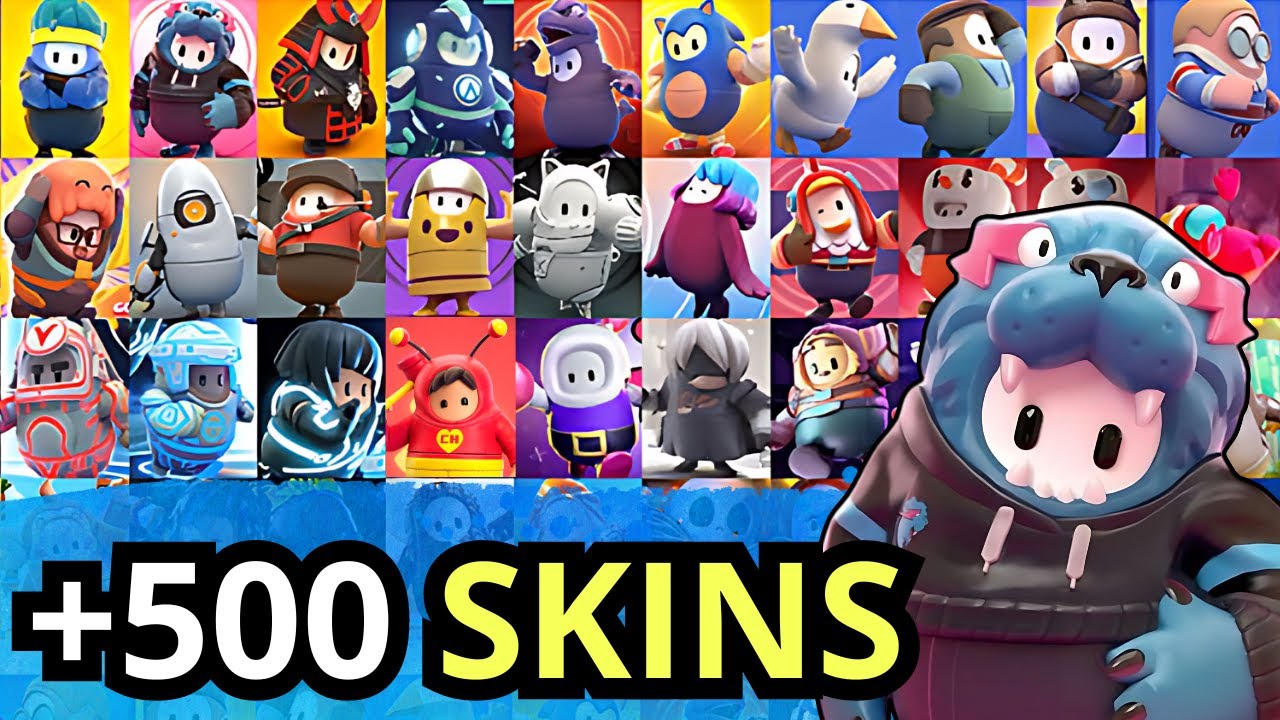¡Todas Mis Skins EXCLUSIVAS de Fall Guys! ¡No Vas a Creerlo! - YouTube
