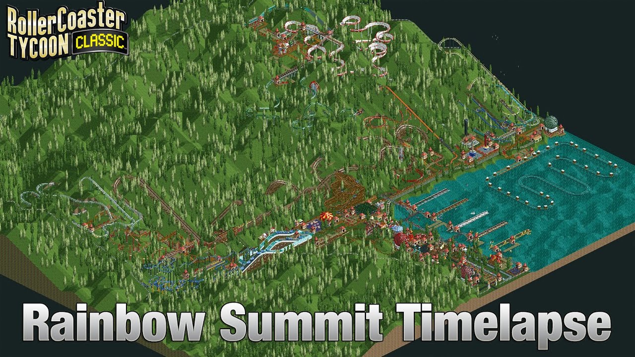 Roller Coaster Tycoon Classic Rainbow Summit Timelapse - YouTube