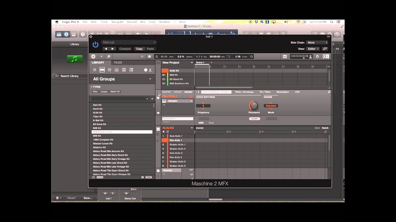 How To Setup Maschine 2.x As A Plugin in Logic Studio - YouTube