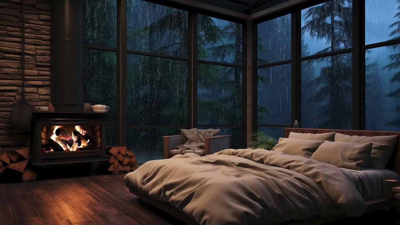 Fall Asleep Instantly with Calming Rain and Thunder - Perfect for ...